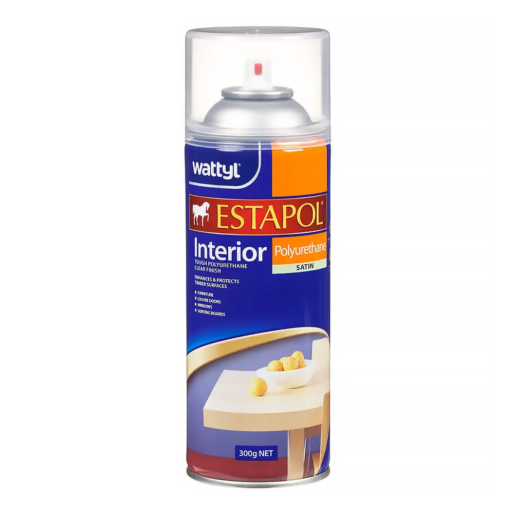 WATTYL Estapol Interior Polyurethane Satin Clear Coat 300g Aerosol ...