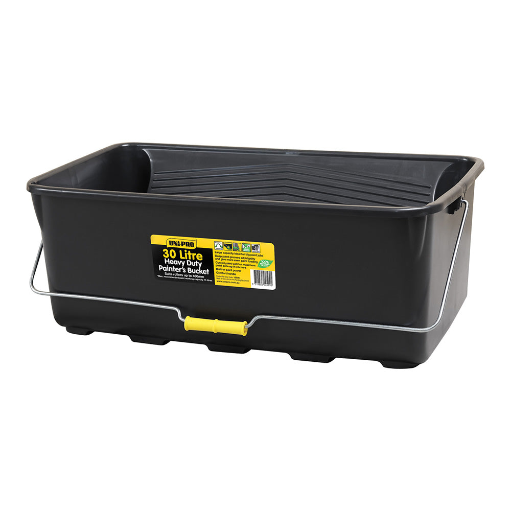 UNi-PRO Heavy Duty Painters Bucket 30L With Handle Fits 460mm Rollers ...