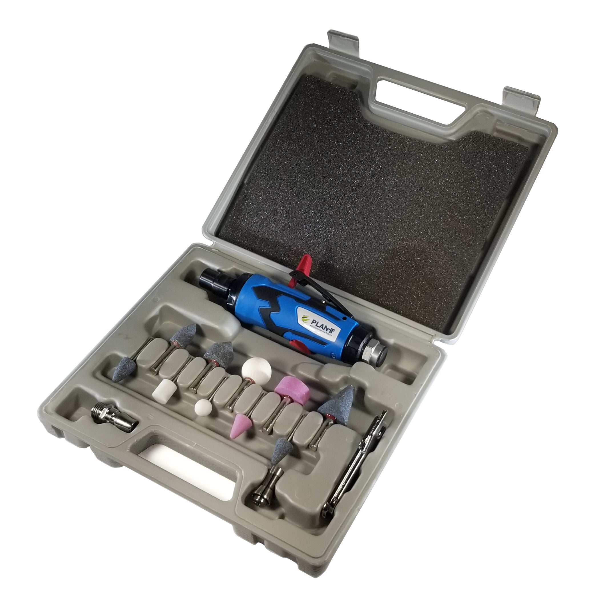 PLANIT Pneumatic Air Mini Die Grinder 16 Piece Kit – Wholesale Paint Group