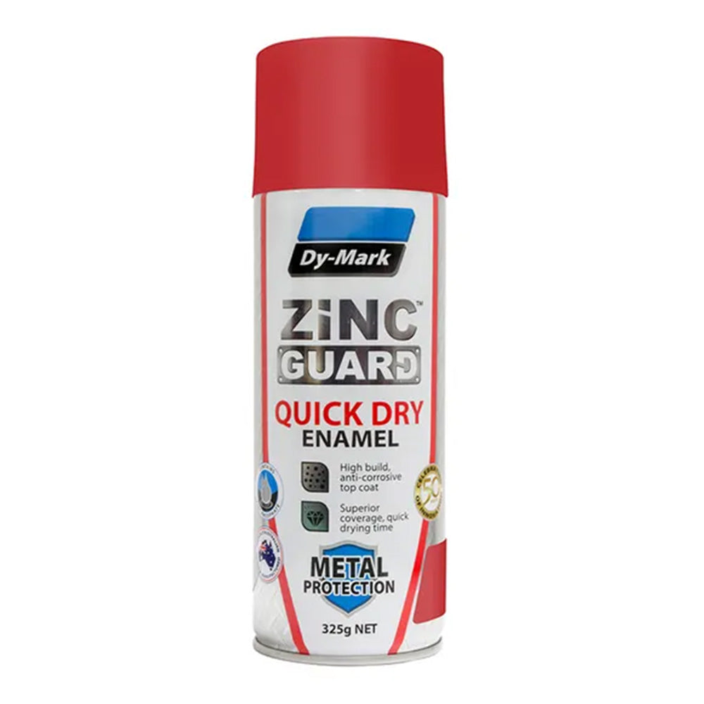 DY-MARK Zinc Guard Quick Dry Enamel 325g Gloss Signal Red Spray Paint ...