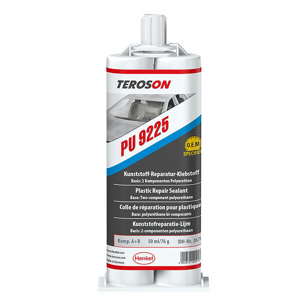 TEROSON PU 9225 2K Two-Part Fast Cure Plastic Repair Adhesive 50ml ...