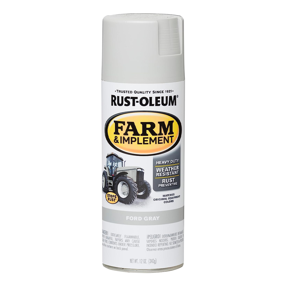RUST-OLEUM Farm Equipment Spray Paint Ford Grey 340g Aerosol ...