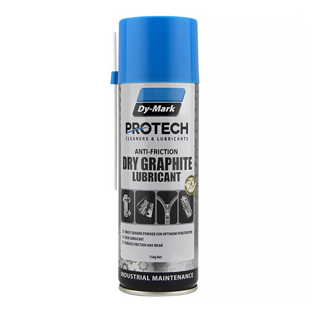 DY-MARK Protech Dry Graphite Lubricant 150g Spray Aerosol Anti-Frictio ...