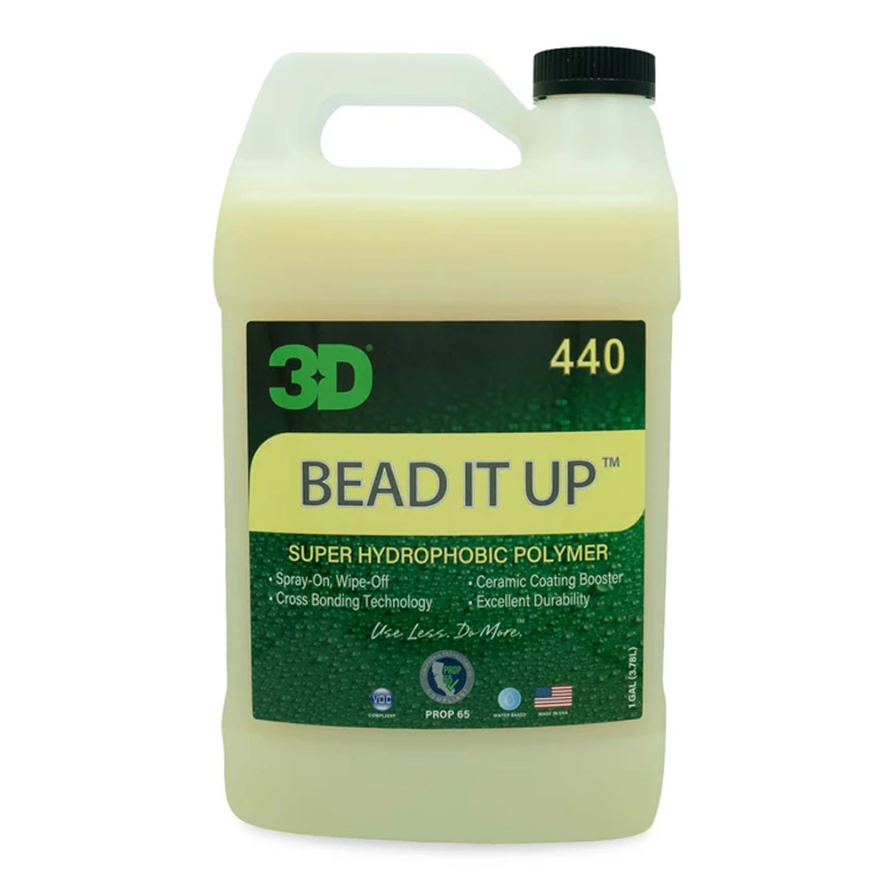 3D 440 Bead It Up 3.78L Super Hydrophobic SiO2 Polymer Ceramic Coating – Wholesale Paint Group