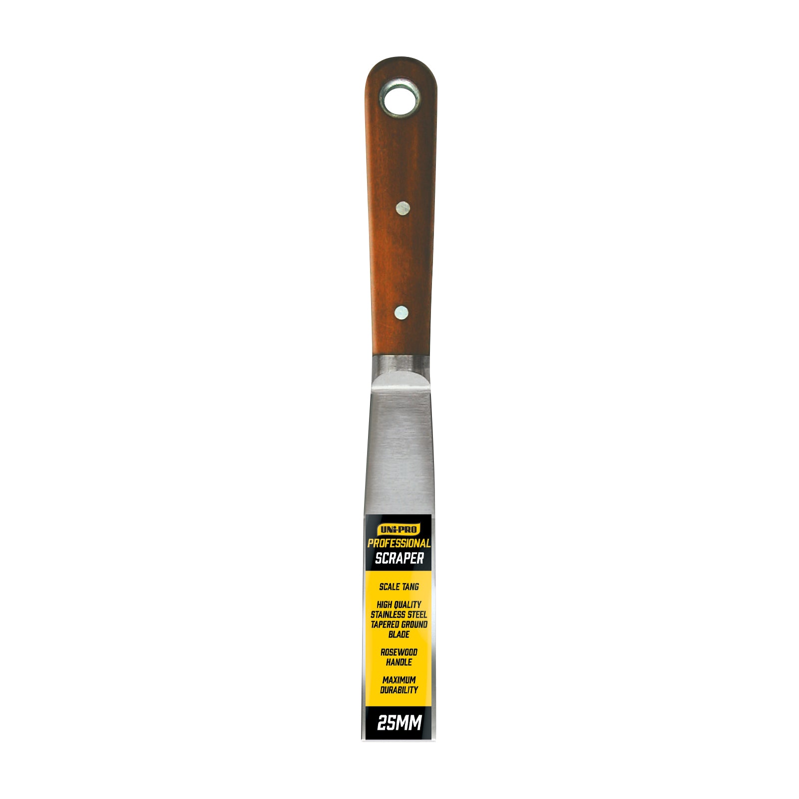 UNi-PRO Professional Premium Scraper 25mm Stainless Steel Surface Prep ...
