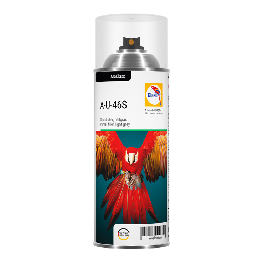 GLASURIT A-U-46S Primer Filler Light Grey Spray 400ml Aerosol ...