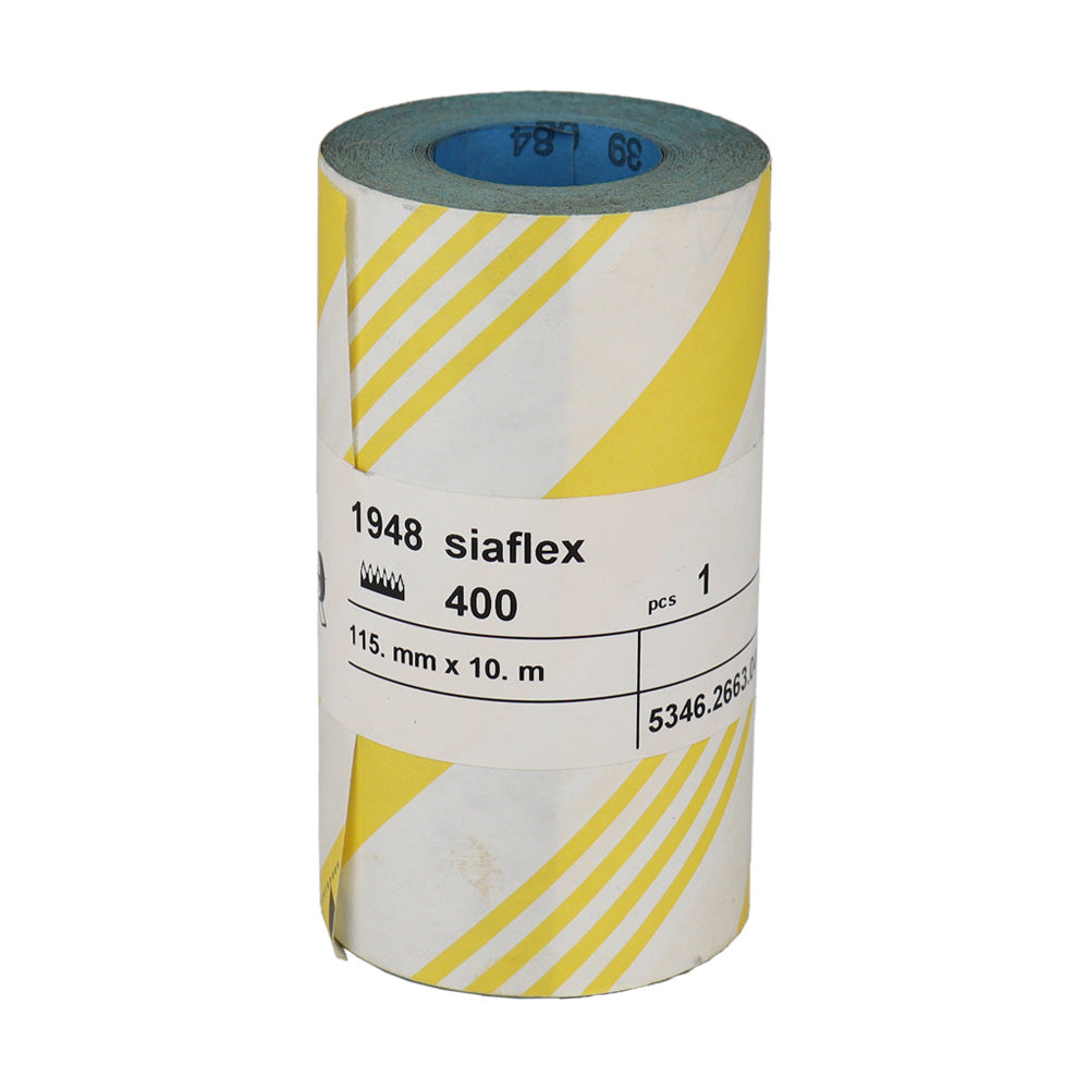 SIA 1948 Siaflex Sandpaper Roll 115mm x 10m 400 Grit P400 Abrasive San ...