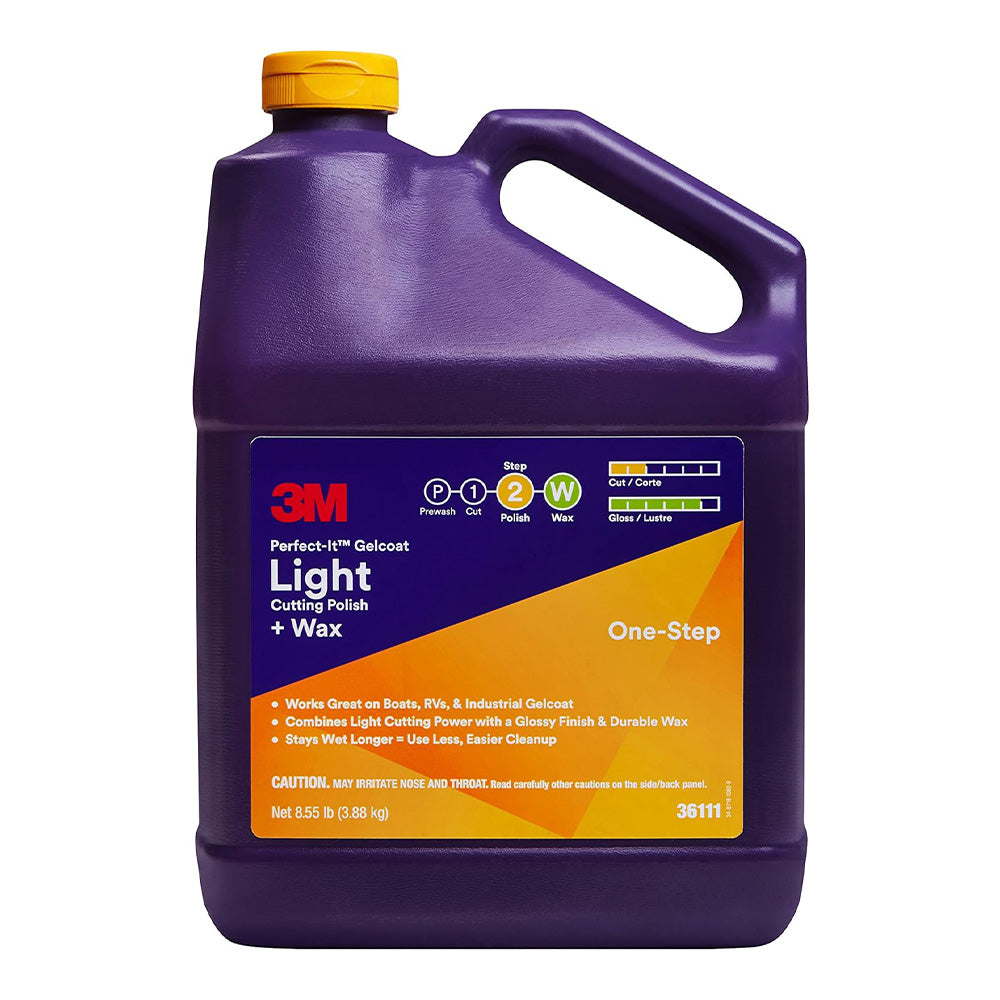 3M 36111 Perfect-It Gelcoat Light Cutting Polish + Wax 3.78L Marine Li ...