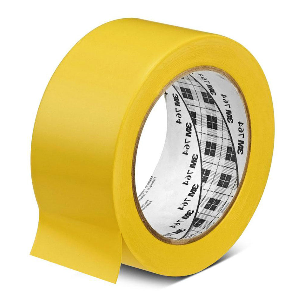 3M 764 General Purpose Vinyl Tape Yellow 25mm x 33m Marking Colour Cod ...