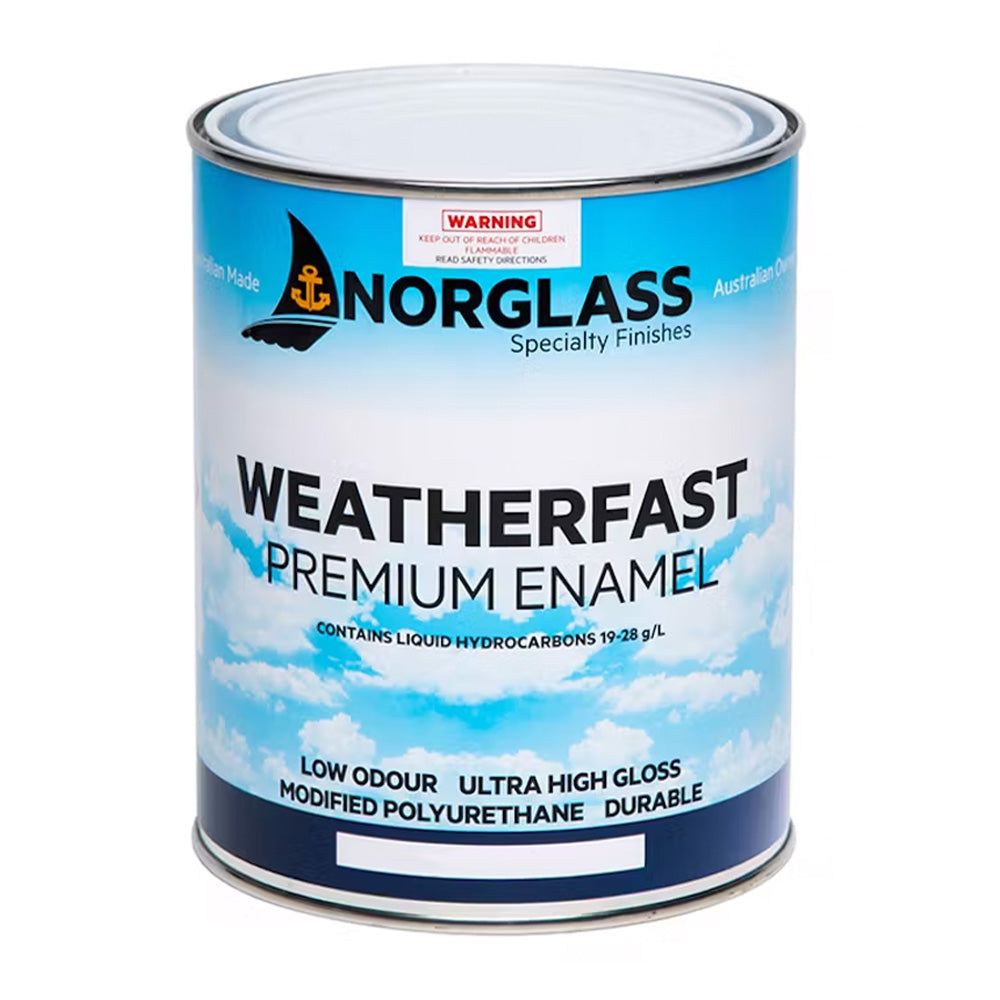 NORGLASS Weatherfast Marine Premium Enamel 1L White High Gloss ...