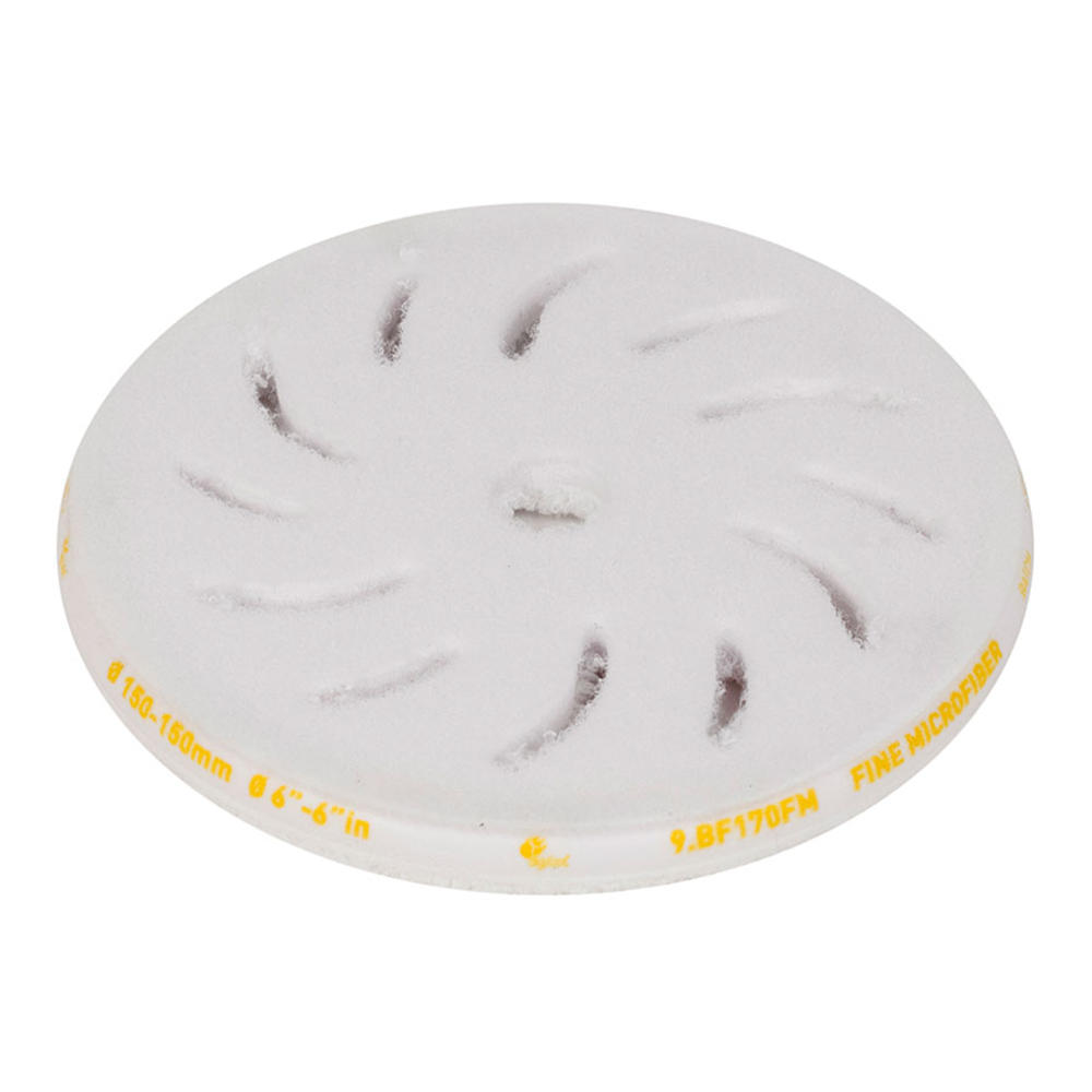 RUPES Fine Microfibre Polishing Pad 170mm Random Orbital Buff Yellow 9 ...