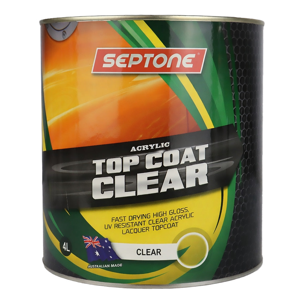 SEPTONE Top Coat Clear Acrylic 4L Protective Finish Automotive Coating ...