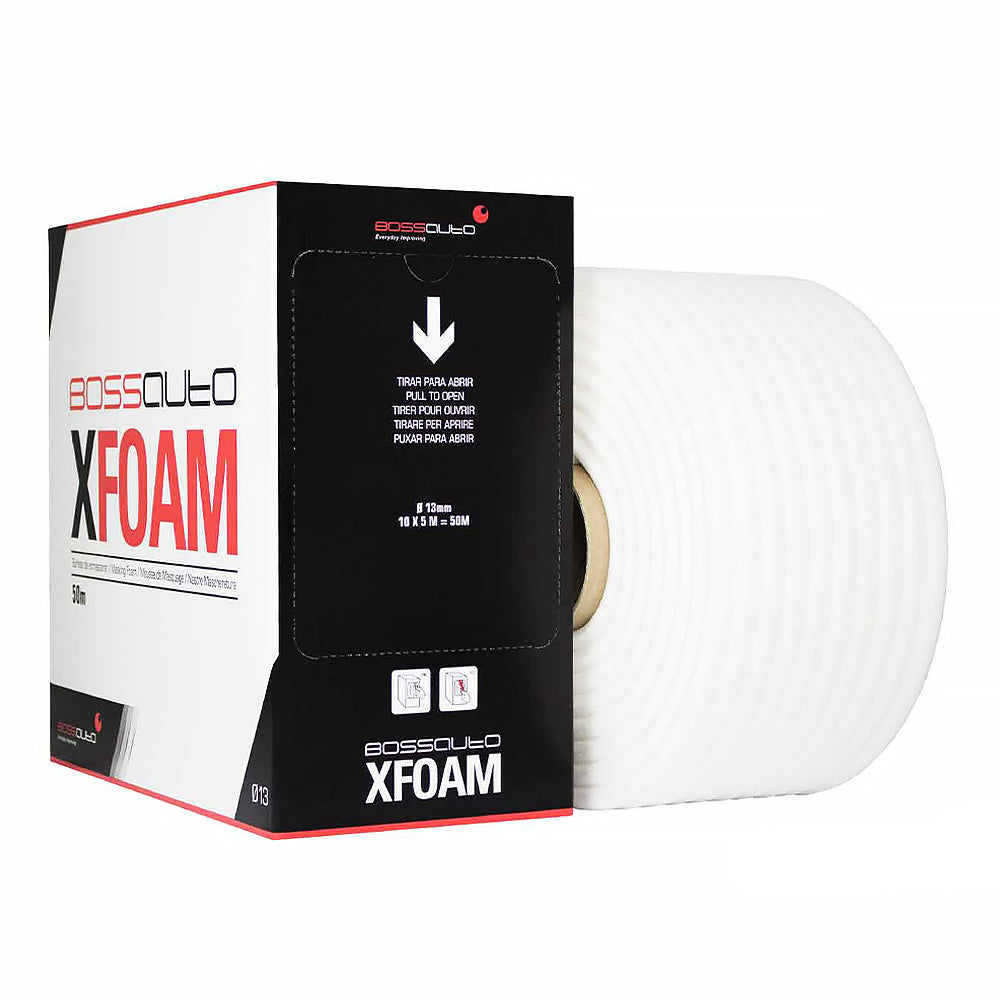 BOSS AUTO Foam Masking Tape XFOAM Door Jamb Edge Sealing 13mm x 50m ...