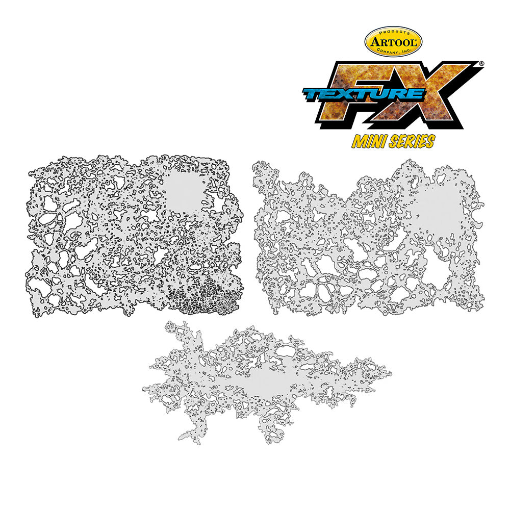 ANEST IWATA Iwata Artool Texture FX Mini Series Airbrush Template Desi ...