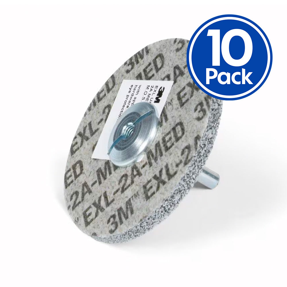 3M 09714 Scotch-Brite Roloc Cut & Polish Mop A-MED 75mm x 30mm x 10 Pa ...