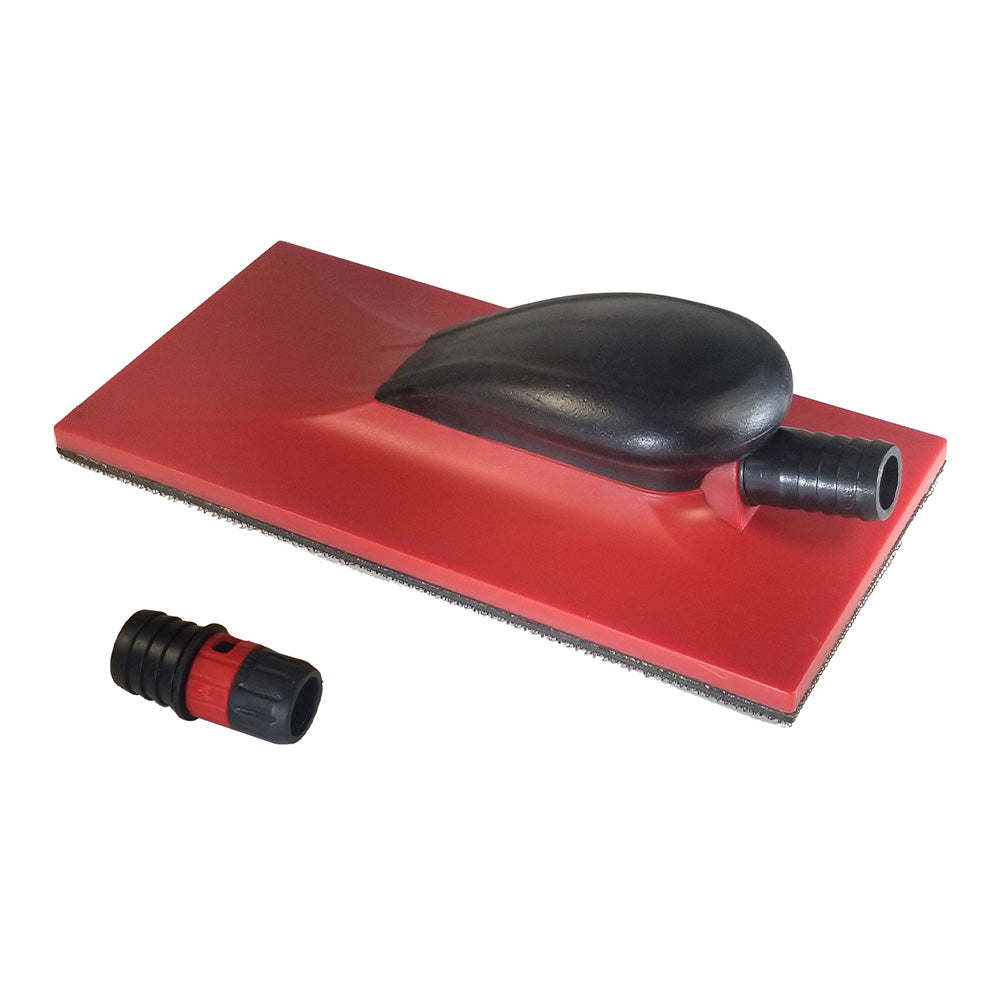 BLACKLINE Hand Sanding Block 230mm x 115mm Hook & Loop Vacuum Dust Ext ...