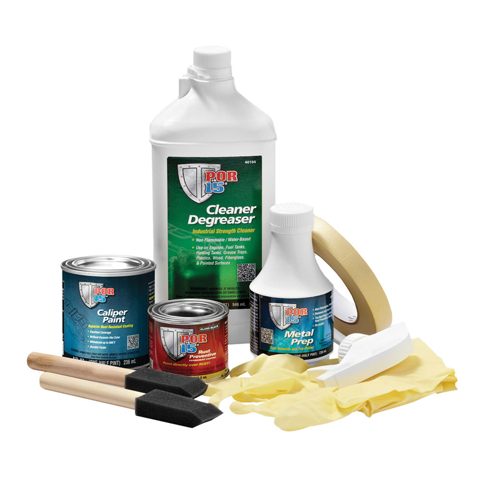 POR15 Caliper Painting Kit Black Clean Prep & Paint Brakes – Wholesale ...