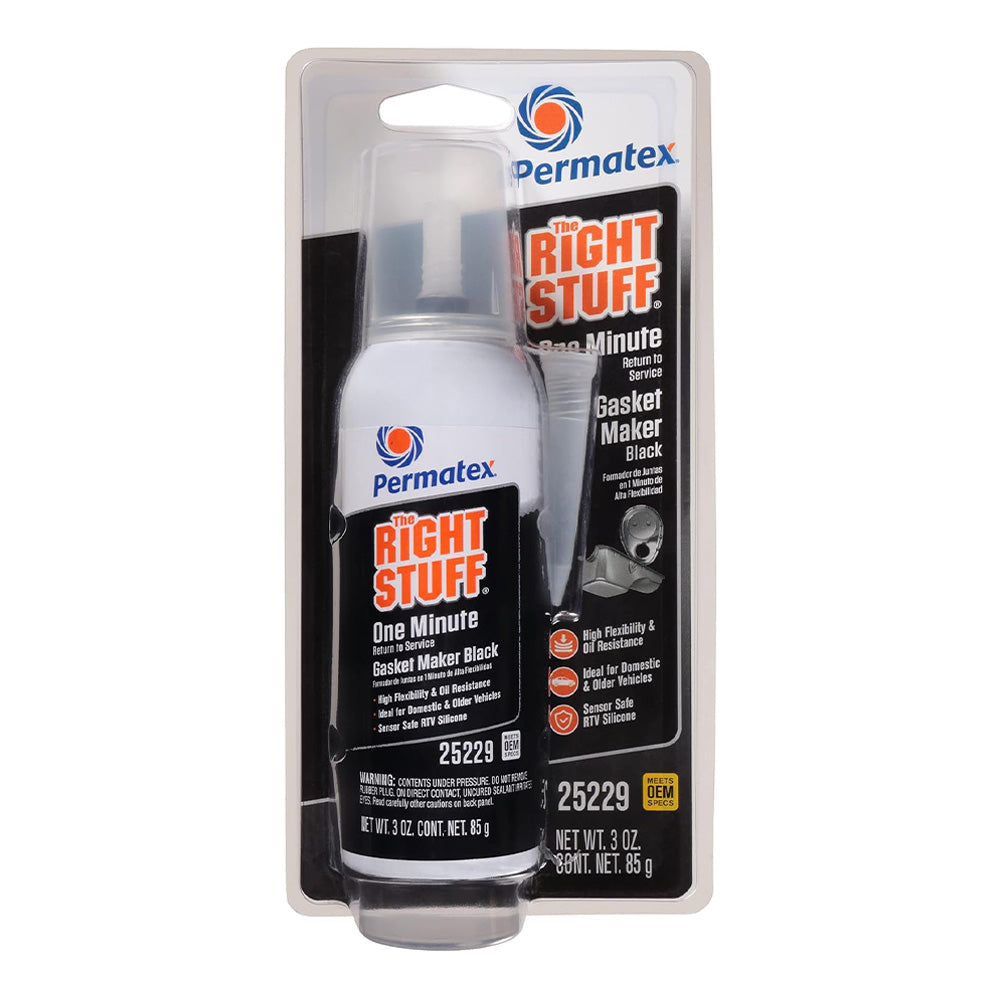 PERMATEX The Right Stuff 1 Minute Gasket Maker Black 85g Aerosol PX252 ...