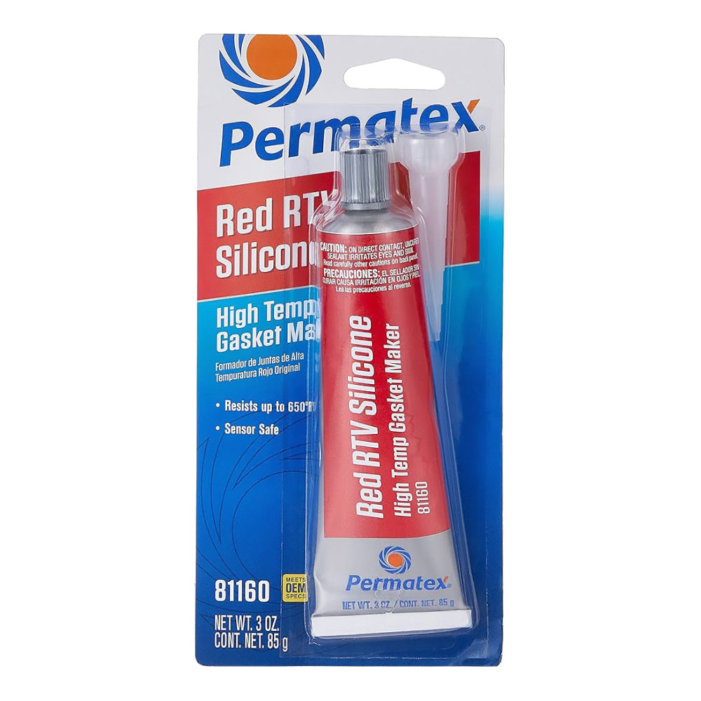 PERMATEX High Temp Red RTV Silicone Gasket Maker 85g Tube PX81160 ...
