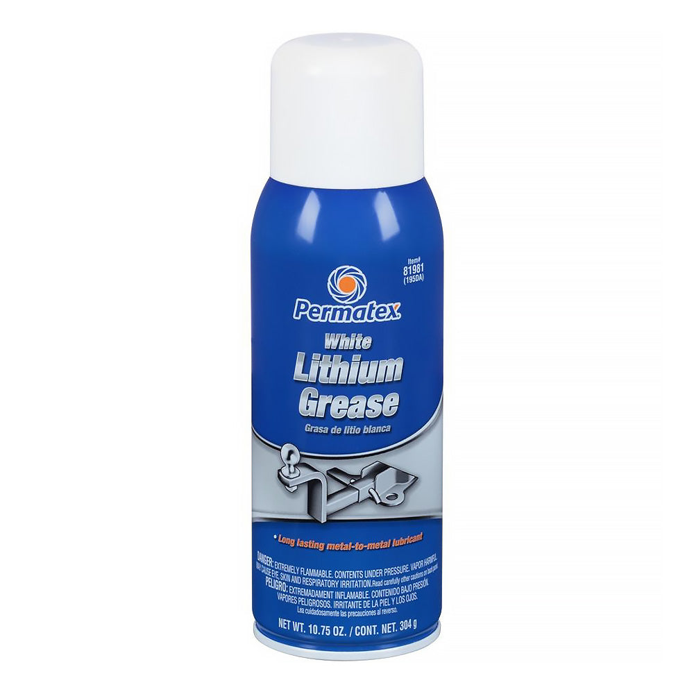PERMATEX White Lithium Greasse All Purpose Lubricant 304g Aerosol PX81 ...