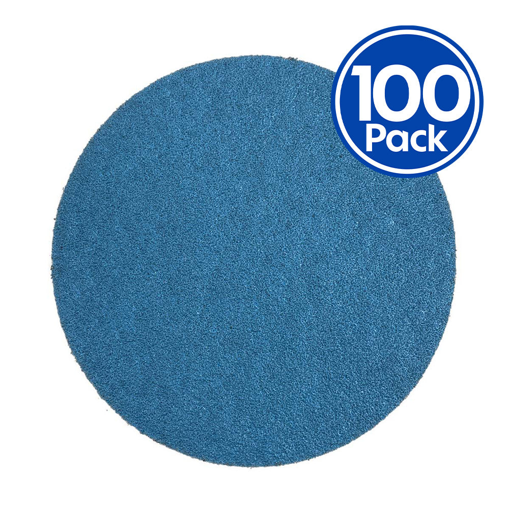 REVCUT Blue Sandpaper Grit P60 150mm Stick On No Hole x 100 Pack Box 6 ...