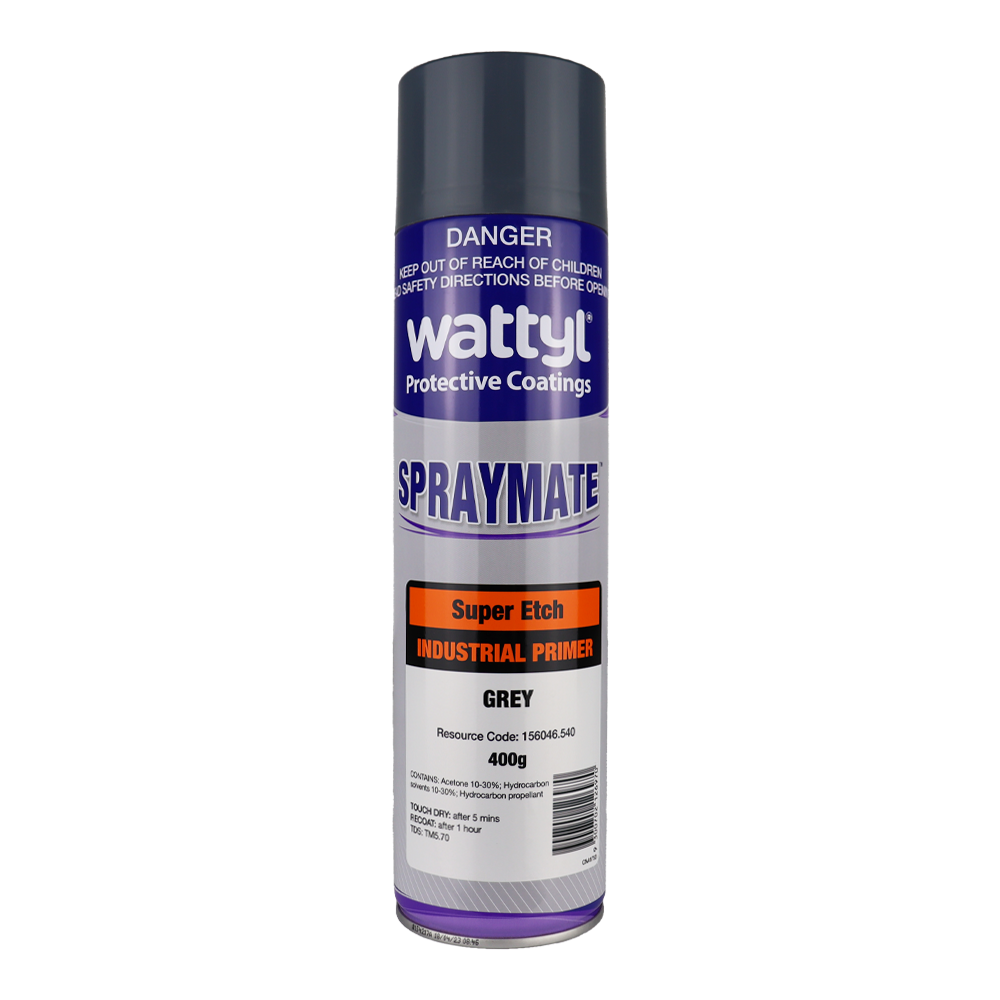 WATTYL Spraymate Industrial Super Etch 1K Epoxy Rich Metal Primer 400g ...