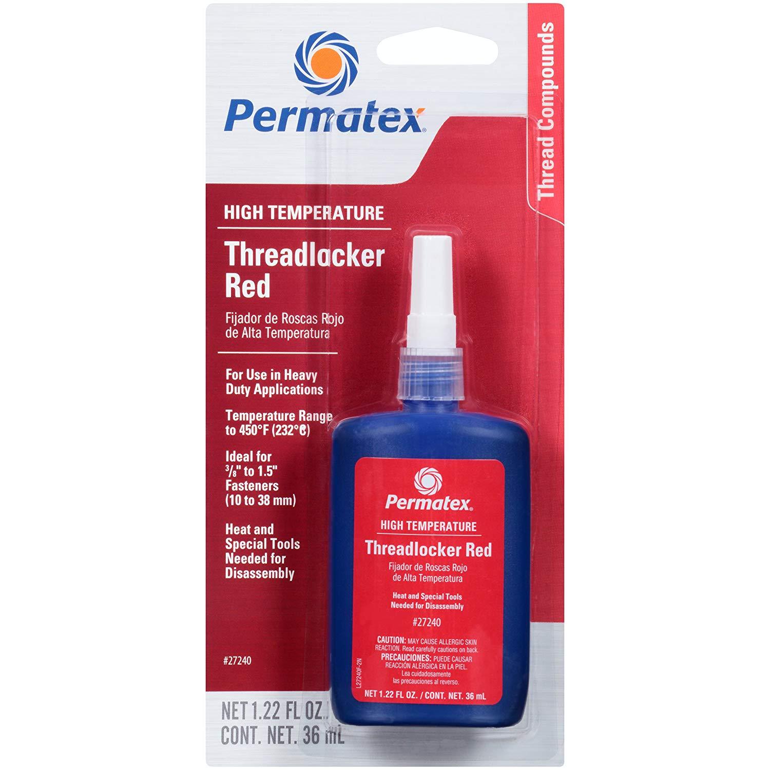 Permatex High Temperature Thread Locker Red 36mL – Wholesale Paint Group
