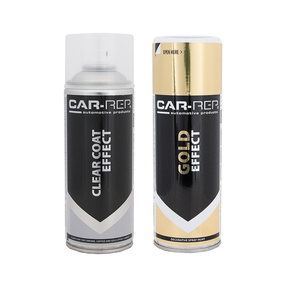 CAR-REP Effect Acrylic Indoor Paint 400ml Gold + Clear Bundle ...