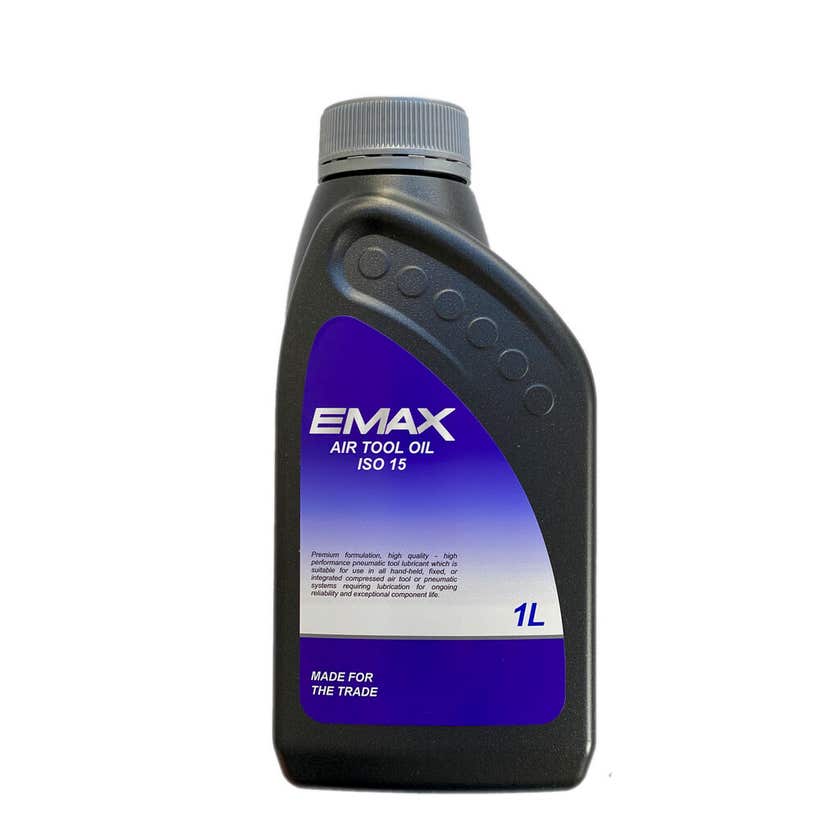 EMAX Air Tool Oil 1L ISO 15 Zinc Free Anti Corrosion Additives ...