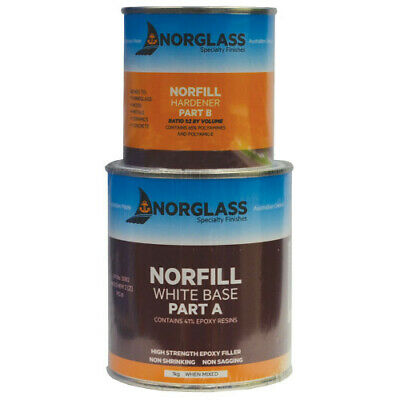 Norglass Norfill Epoxy Filler White Base + Hardener 1kg – Wholesale ...