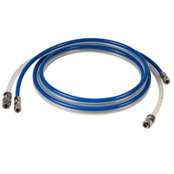 Twin Line Pressure Pot Set 2 metres 8mm & 6mm Non reinforced with Fitt ...