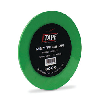 JTape Green Line Fine Line Tape 3mm x 55m Straight – Wholesale Paint Group