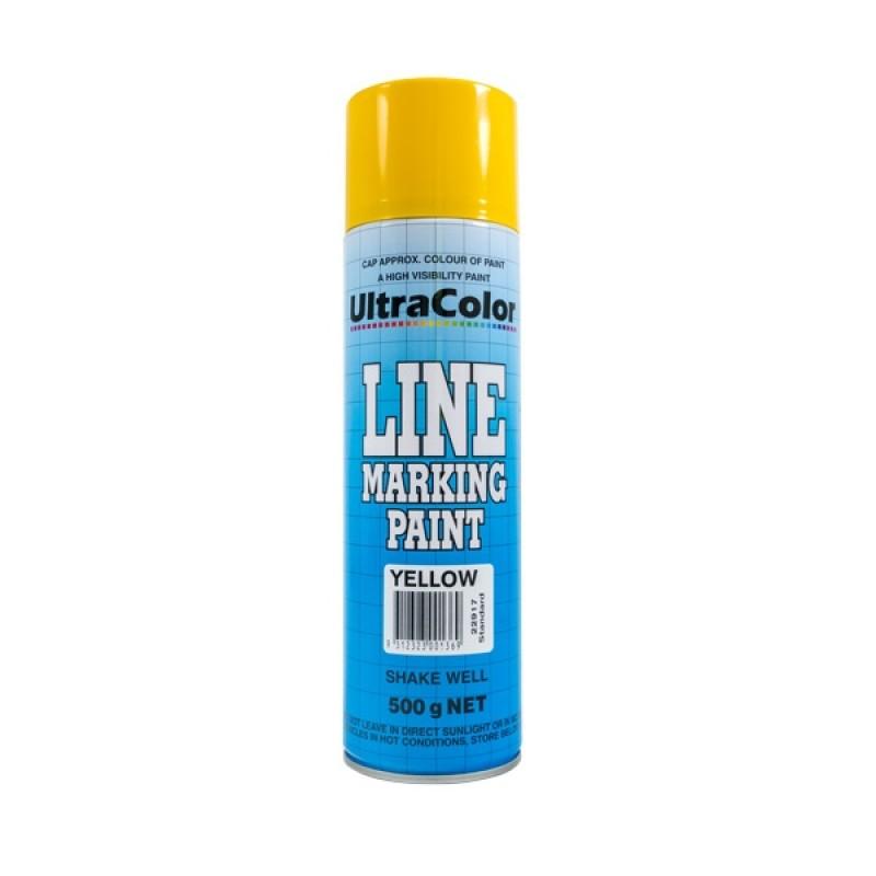 ULTRACOLOR Line Marking Spray Paint Yellow 500g Aerosol – Wholesale ...