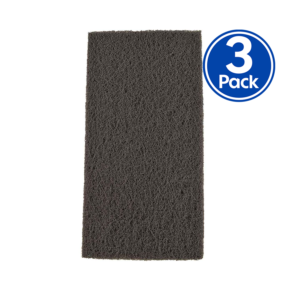 Velocity Grey Light Duty Fine Scouring Hand Pad 115mm x 225mm x 3 Pack ...