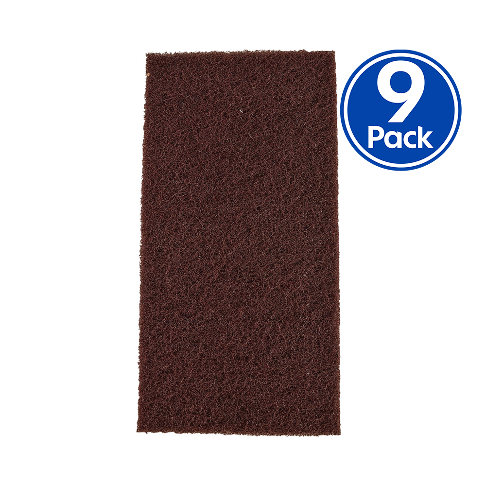 Velocity Maroon Medium Scouring Hand Pad 115mm x 225mm x 9 Pack ...