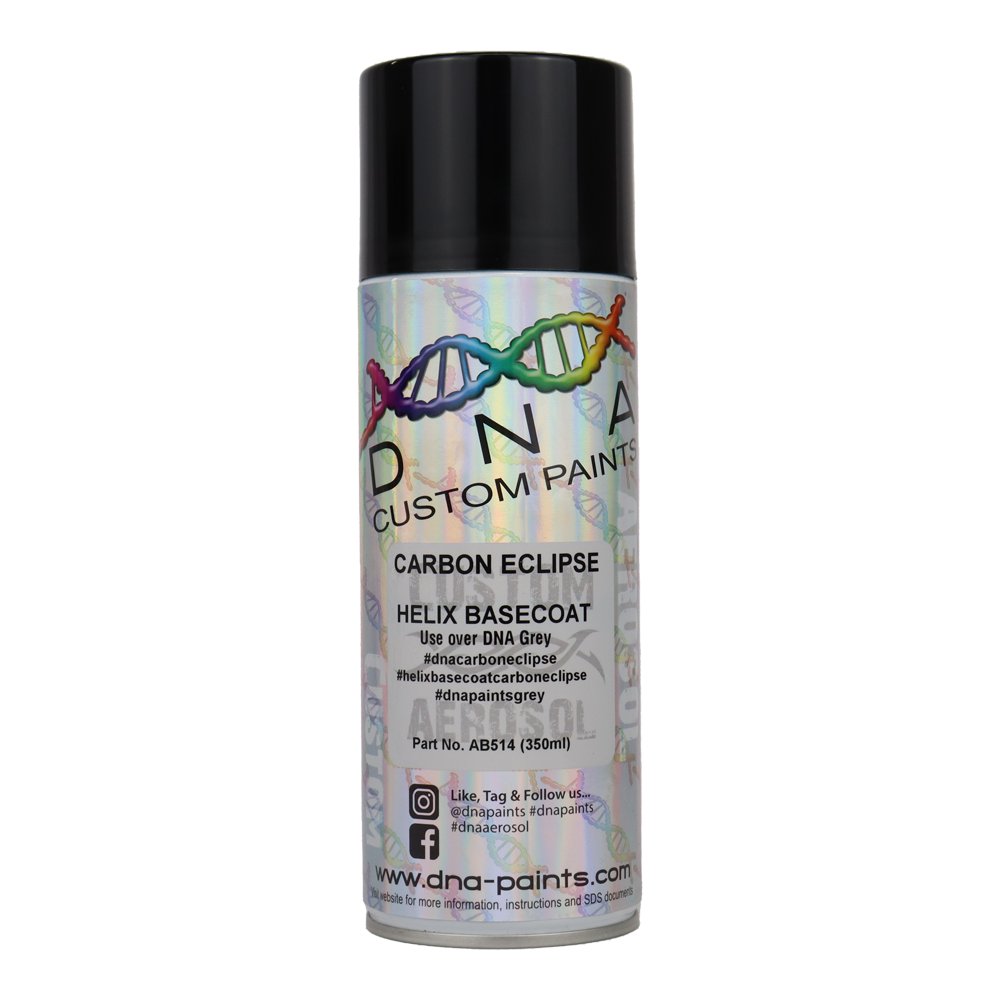 DNA PAINTS Helix Basecoat Spray Paint 350ml Aerosol Carbon Eclipse ...