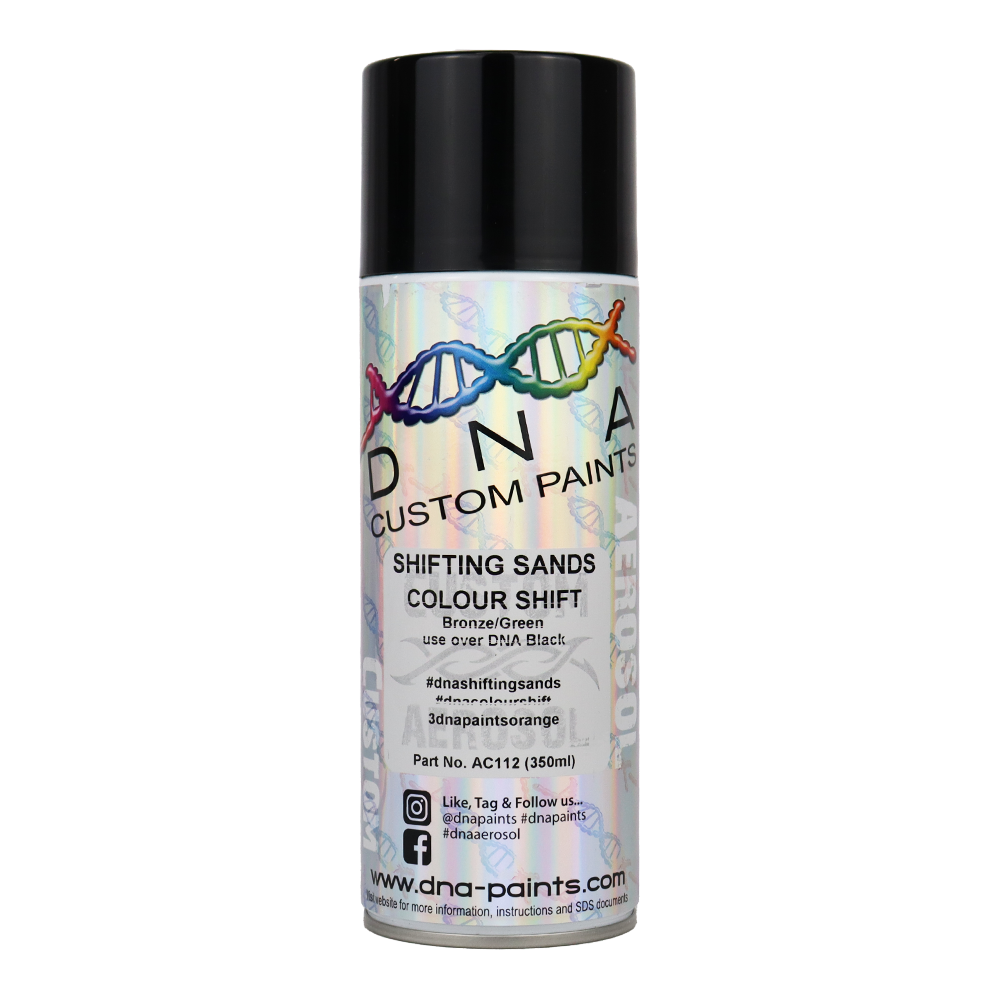 DNA PAINTS Colour Shift Pearl (Bronze to Green) Spray Paint 350ml Aero ...