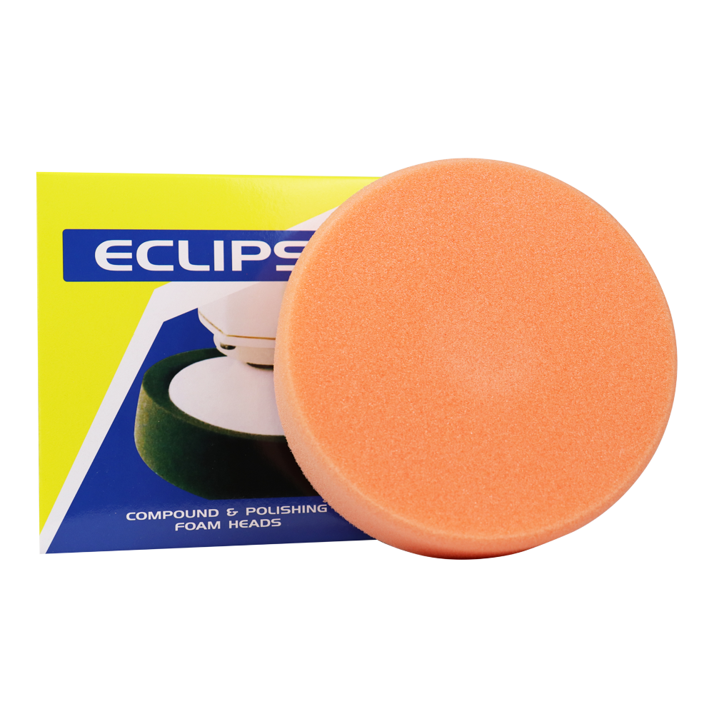 ECLIPSE 150mm Orange Foam Buffing Compounding Pad M14 6 inch with Plat ...