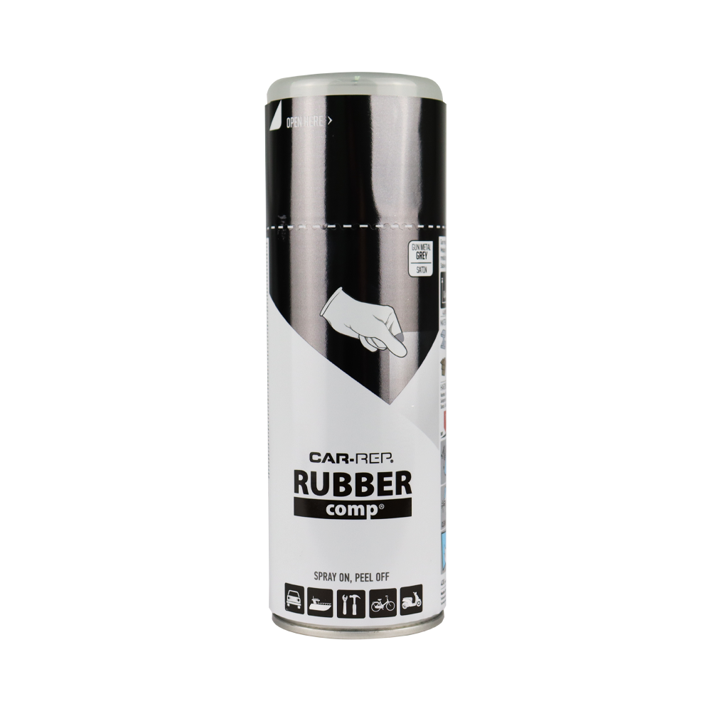 CAR-REP Rubber Comp Removable Plasti Dip Paint 400ml Satin Gun Metal G ...