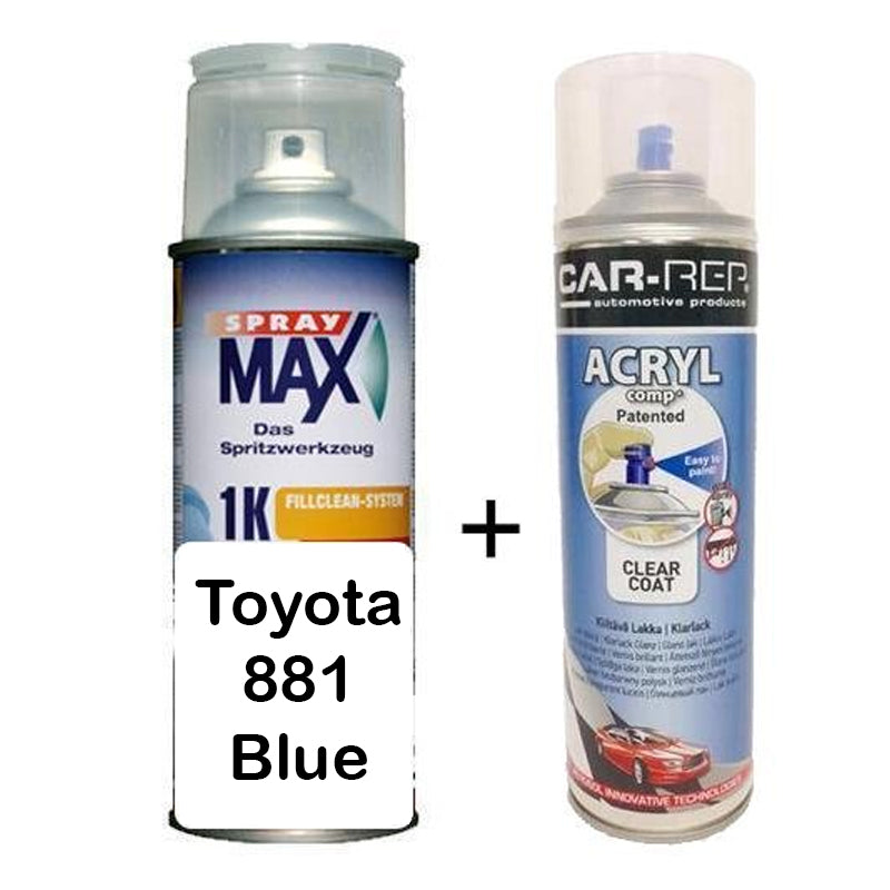 Auto Touch Up Paint for Toyota 881 Blue Plus 1k Clear Coat – Wholesale ...